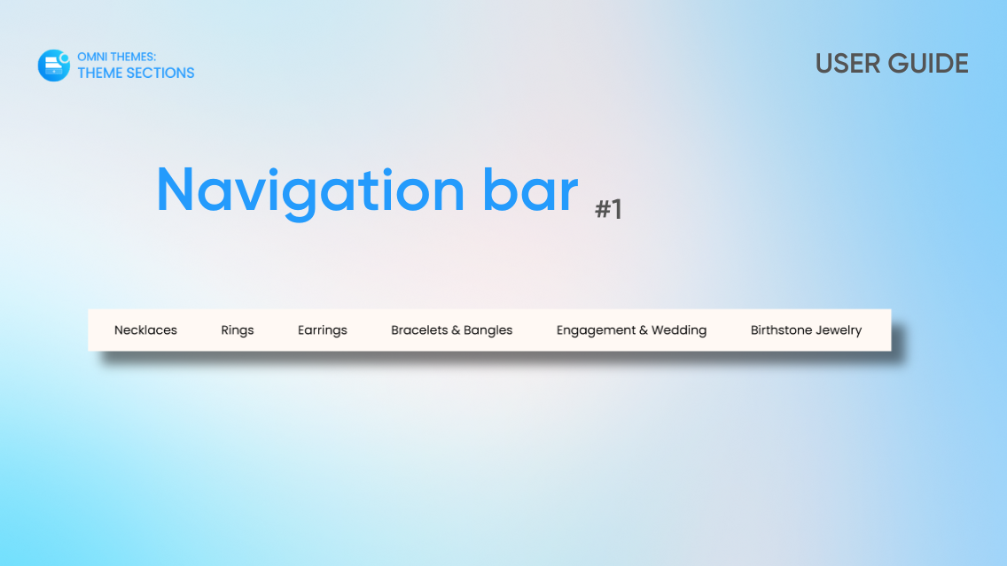 Navigation bar – Omni Themes Support Center