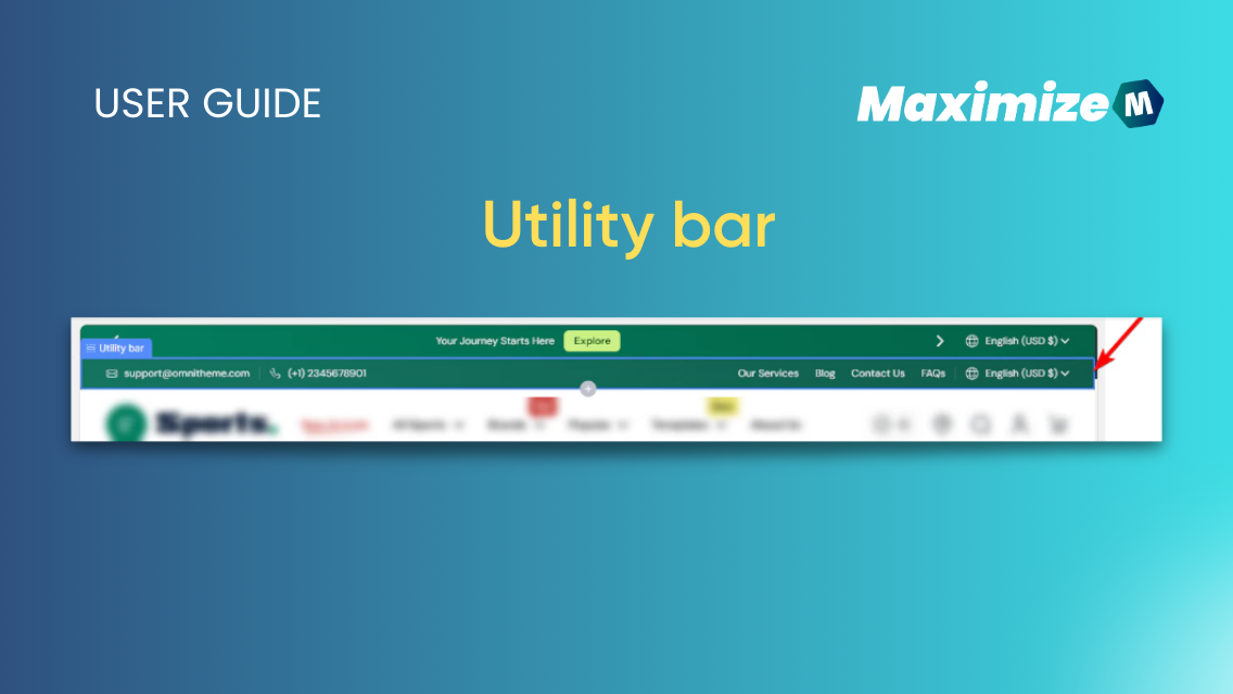 Utility bar – Omni Themes Support Center