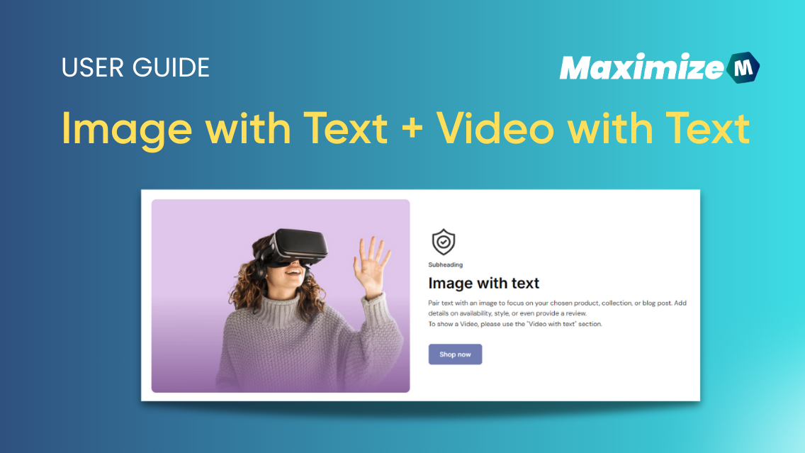 Image with text/ Video with text (Media with text) – Omni Themes ...